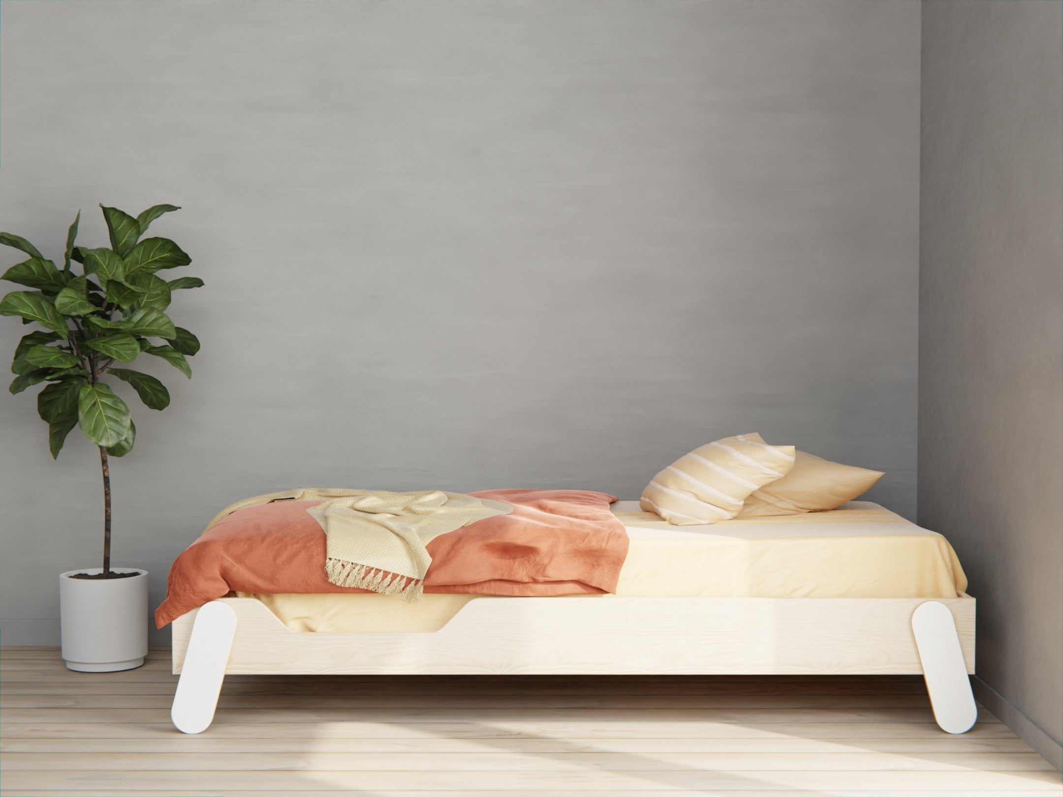 Birch Ply Floor Bed – Kitsmart Furniture Australia
